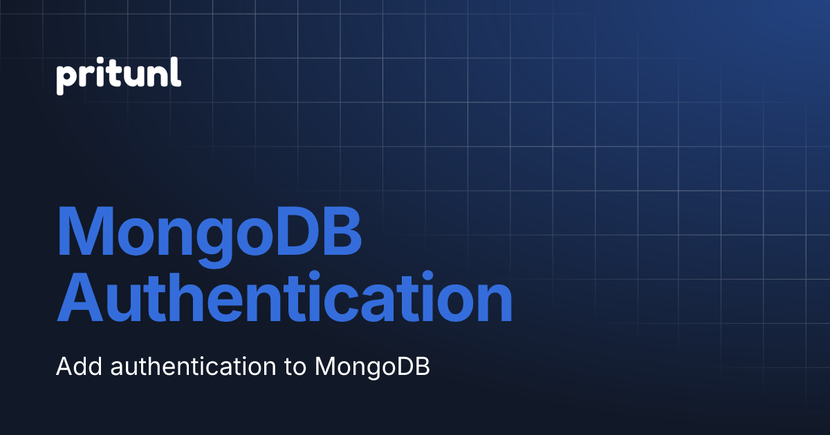 MongoDB Authentication | Pritunl VPN | Pritunl Documentation