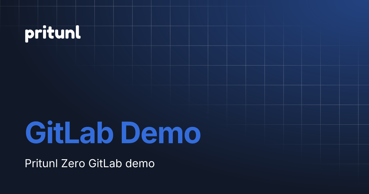 GitLab Demo | Pritunl Documentation